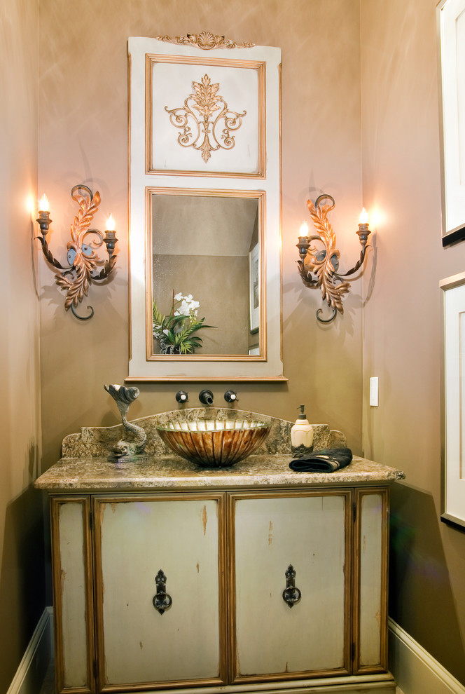 French Inspired Powder Room - Traditional - Bathroom - Charleston - by ...