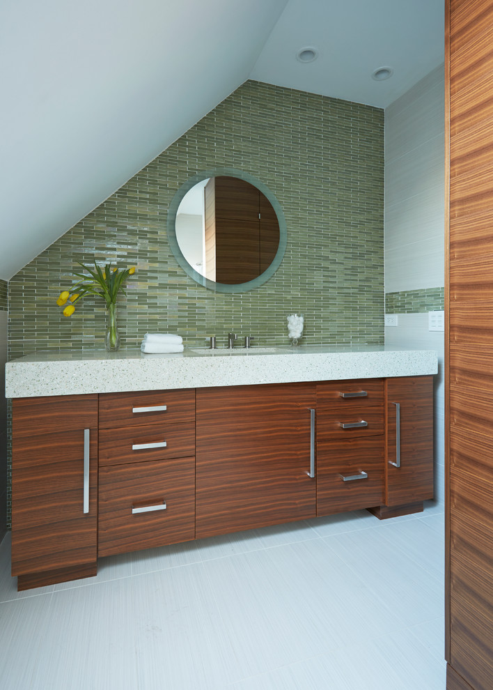 Full View of Vanity - Contemporary - Bathroom - Chicago - by ...