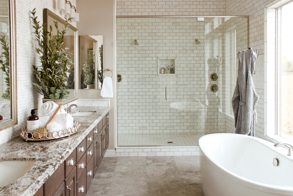Gilbert - Traditional - Bathroom - Phoenix - by K and Q Interiors | Houzz