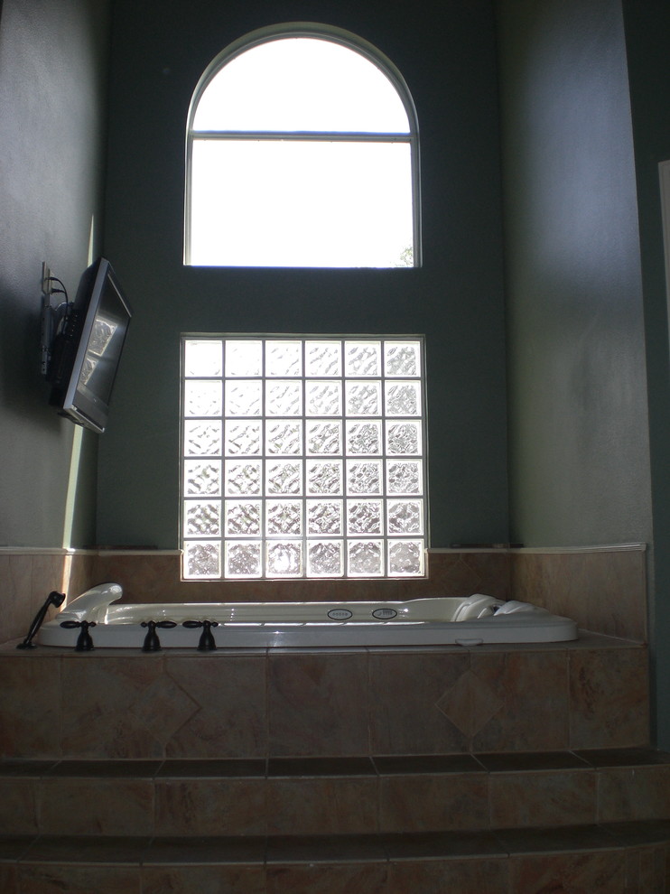 Glass Block Bathroom - Bathroom - Austin - by Lone Star Remodeling And ...