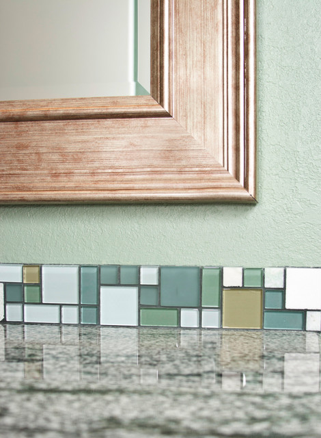 Glass Mosaic Accent Tile - Contemporary - Bathroom - San Francisco - by ...