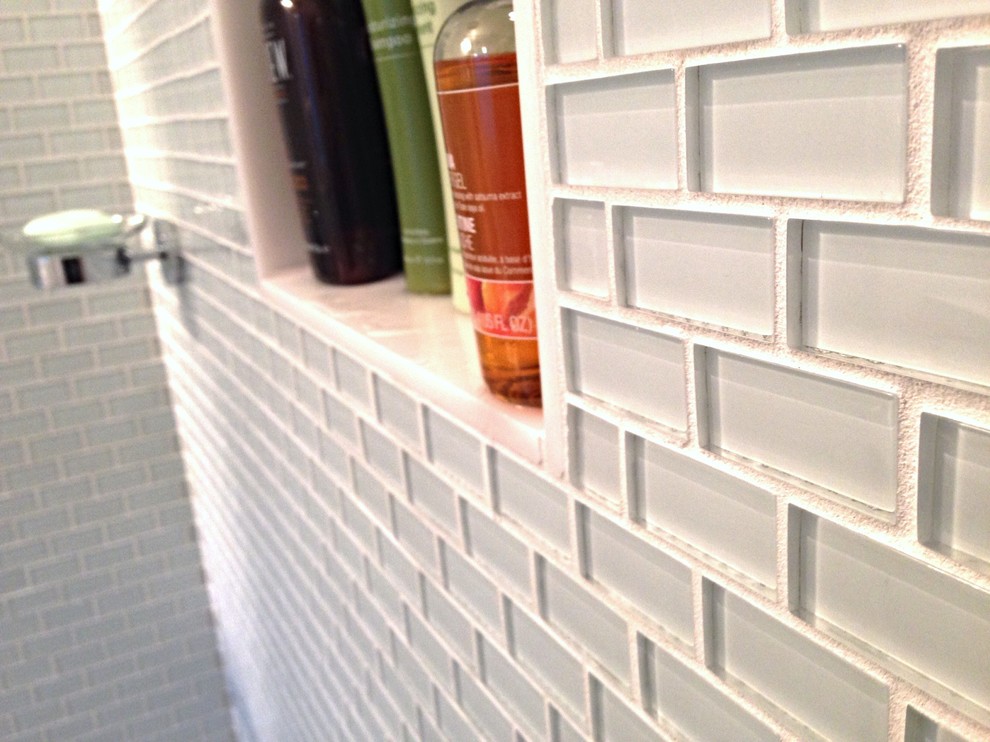 Glass Subway Tile Bathrooms by SubwayTileOutlet.com - Modern - Bathroom ...