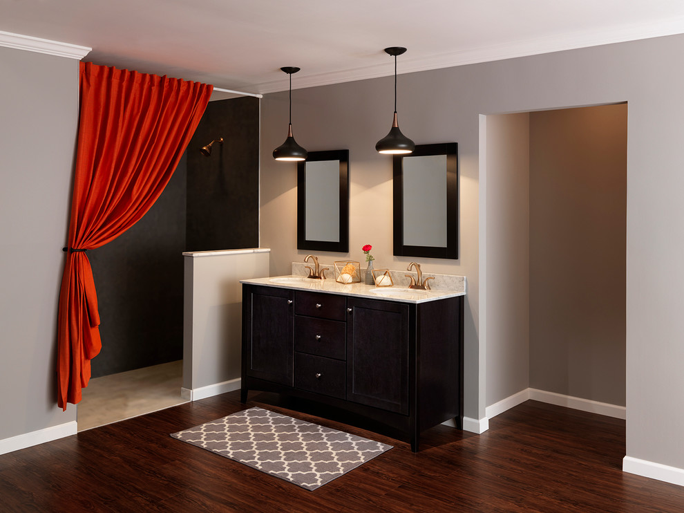 Glenden Bathroom Vanity in Shadow Finish - Transitional - Bathroom ...