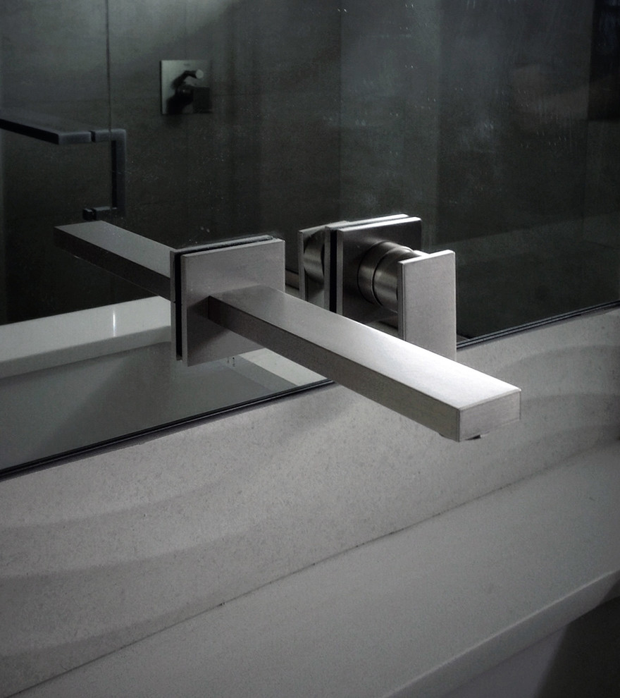 graff mirror-mounted faucet - Midcentury - Bathroom - Orange County ...