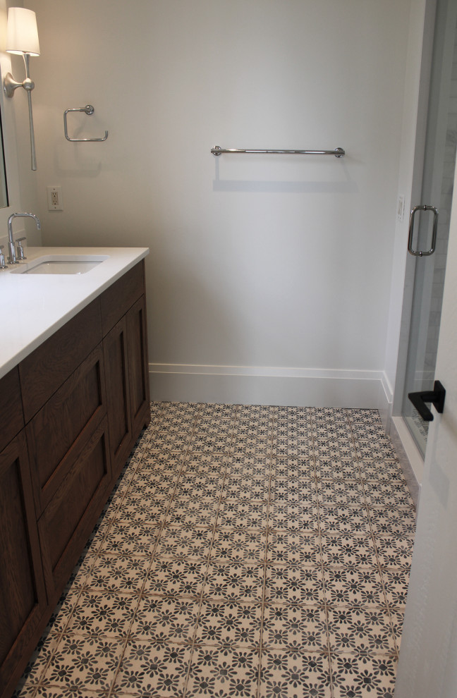 Grafton Barton Blue Floor Tile - Bathroom - Other - by Exact Tile | Houzz