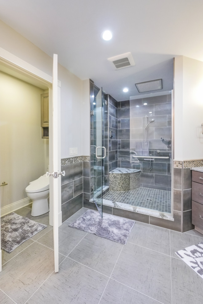Grand Master Bathroom - Transitional - Bathroom - Cleveland - by Hughes ...