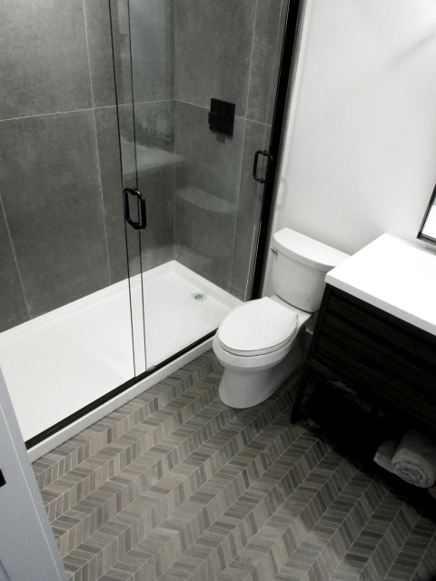 Gray and White Bathroom Tile - Bathroom - Other - by Exact Tile | Houzz IE