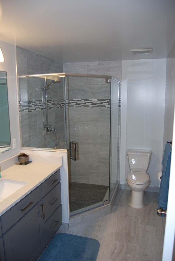 Gray Maple Cabinets - Transitional - Bathroom - Other - by DreamMaker Bath and Kitchen - Utah ...