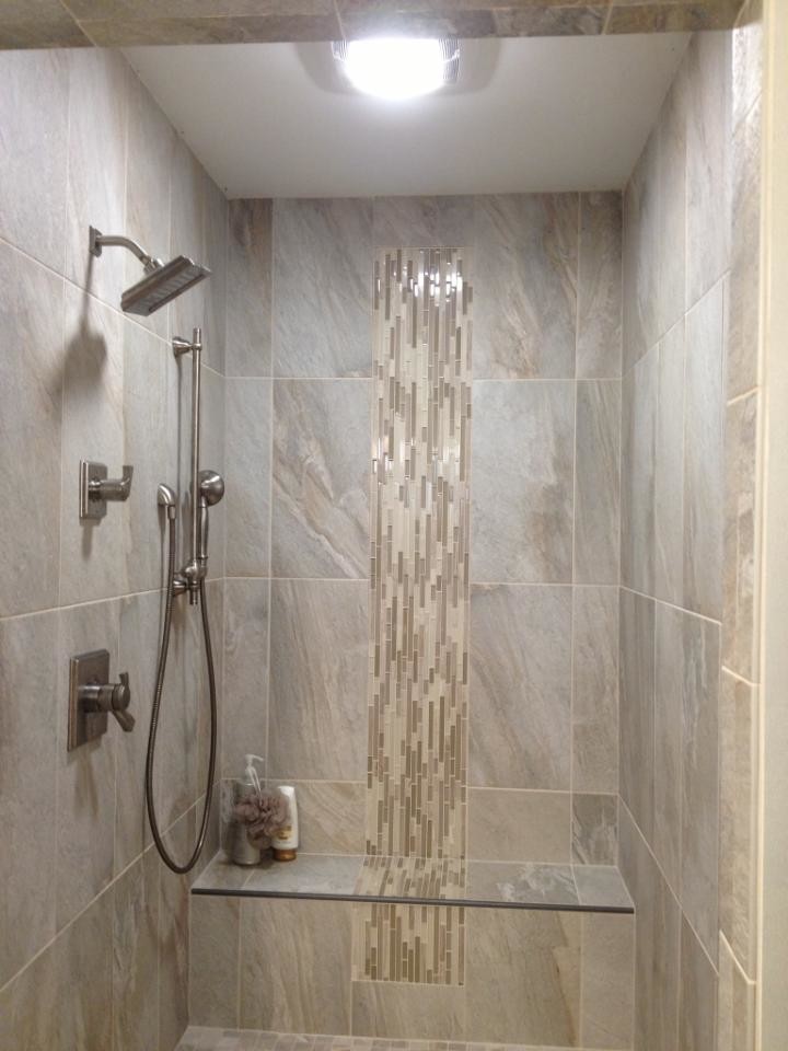 Grey Soldier Tile - Contemporary - Bathroom - Indianapolis - by Carpets ...