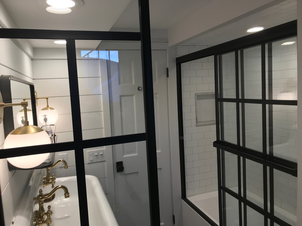 Grid Style Shower & Room Divider - Modern - Bathroom - New York - by A ...