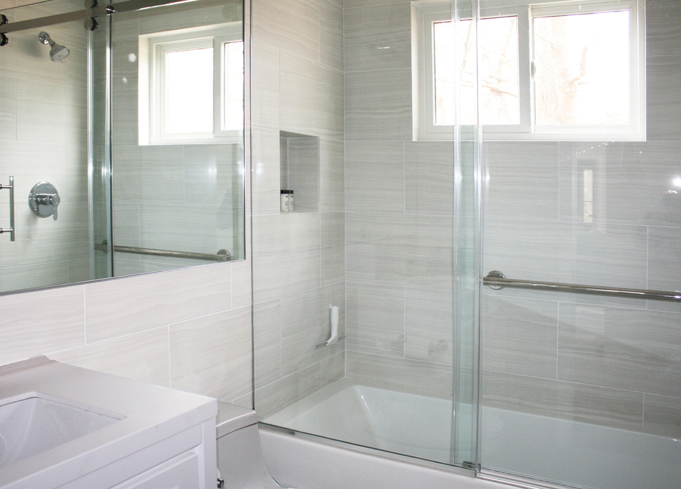 Guest Bathroom Redesigned East Hampton NY - Contemporary - Bathroom ...