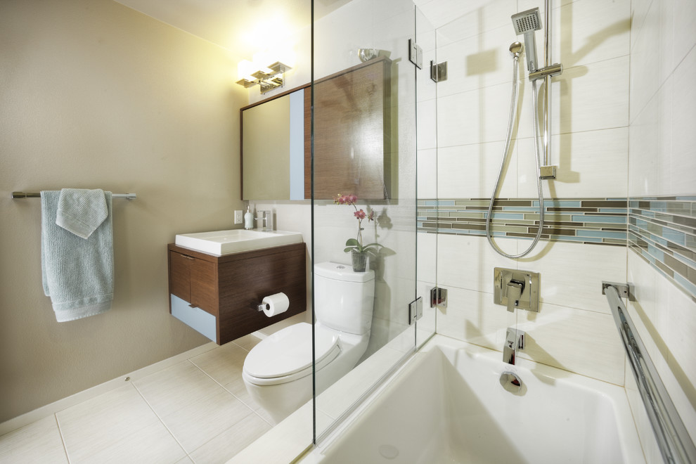 Hall Bath - Modern - Bathroom - Sacramento - by MAK Design + Build Inc ...