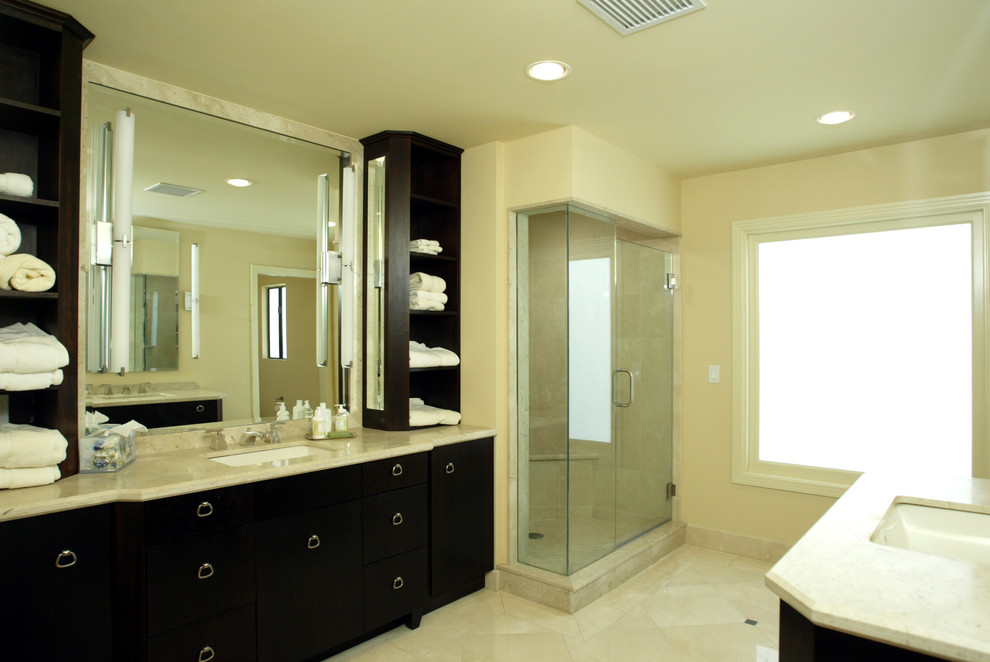 Hancock Park Traditional Tudor Master Bathroom Remodel - Traditional ...