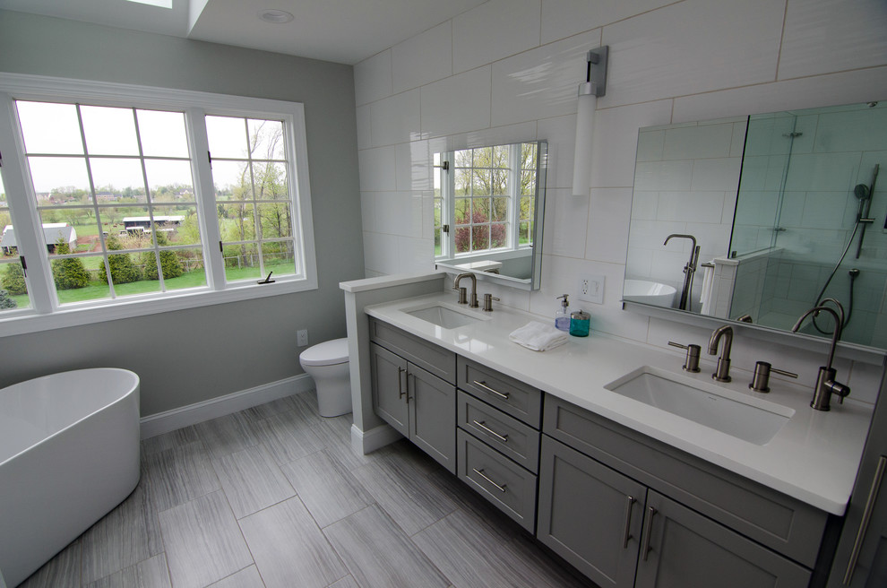 Hillsborough Master Bathroom - Contemporary - Bathroom - Philadelphia ...