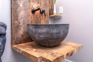 HIstoric Campbell Building - Industrial Powder Room - Industrial ...