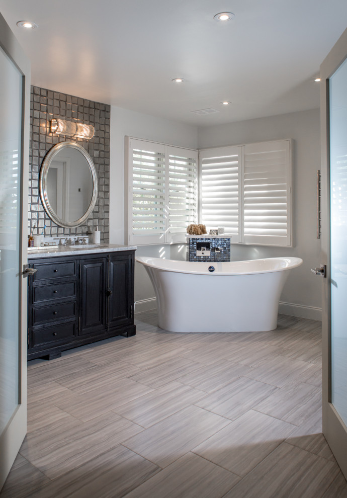 Master Bathroom Renovation - Transitional - Bathroom - Philadelphia - by KAREN CRONIN DESIGN | Houzz