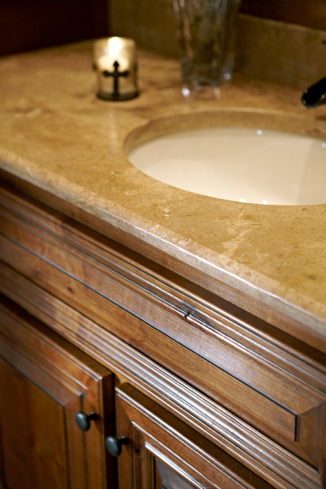 Honed Counters Traditional Bathroom Dallas By Usi Design
