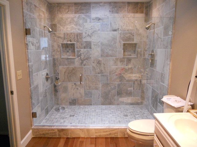 In Line Shower - Traditional - Bathroom - Other - by Showcase Showers ...