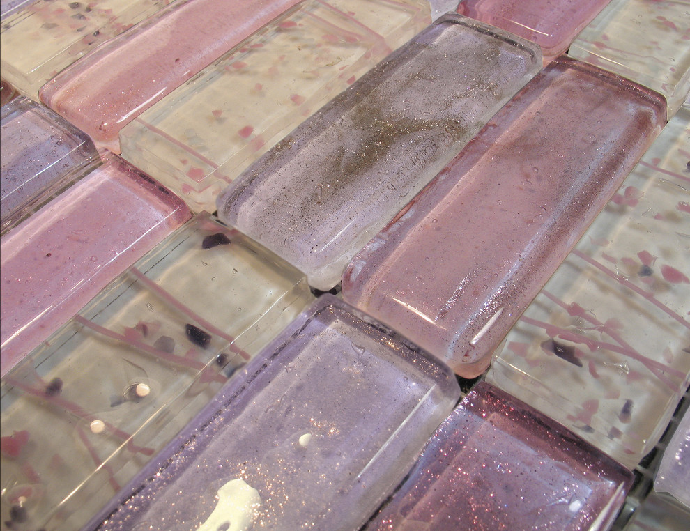 Italian Murano Glass Tiles - Contemporary - Bathroom - New York - by ...