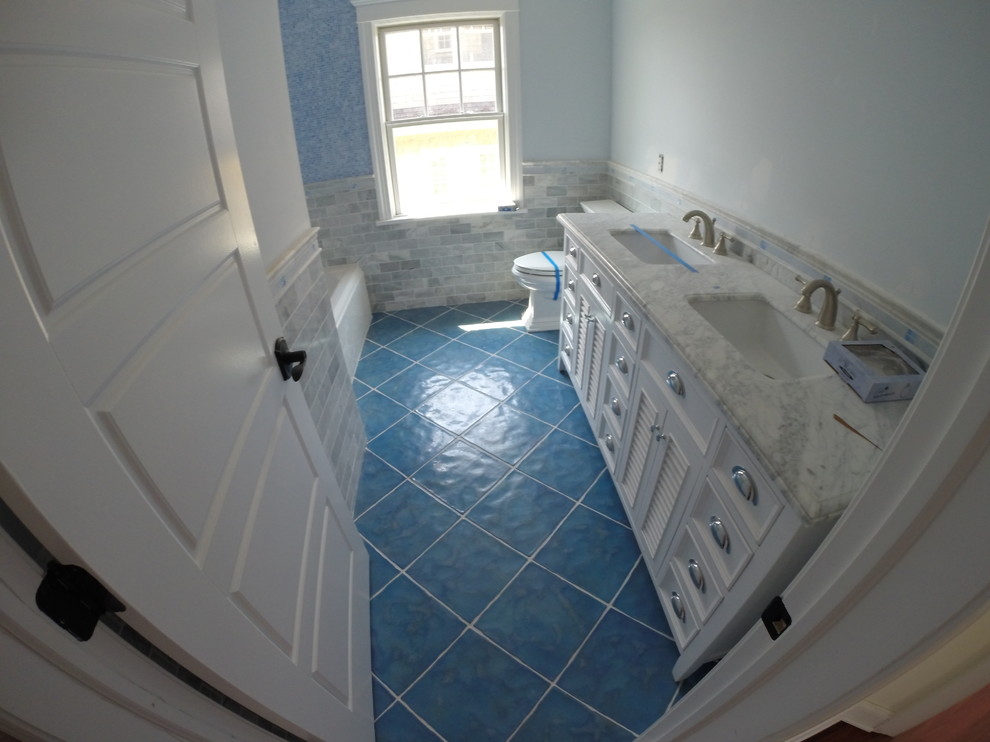 Jersey Shore Custom Beach Floor - Beach Style - Bathroom - New York ...