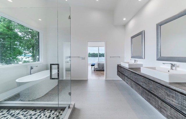 Jewels on Lake Norman - Modern - Bathroom - Charlotte - by CR Interior ...