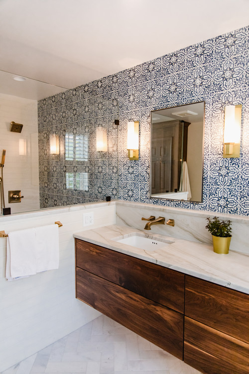 How To Use Blue and White Tile In Bathroom? | Stone Tile Depot