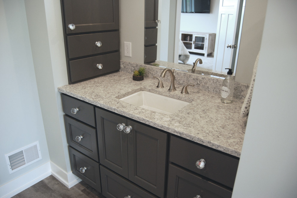 Kitchen and Baths - LG Viatera Everest - Bathroom - Grand Rapids - by Premier Granite & Stone ...