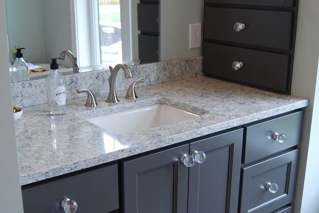 Kitchen And Baths Lg Viatera Everest Bathroom Grand Rapids By Premier Granite And Stone