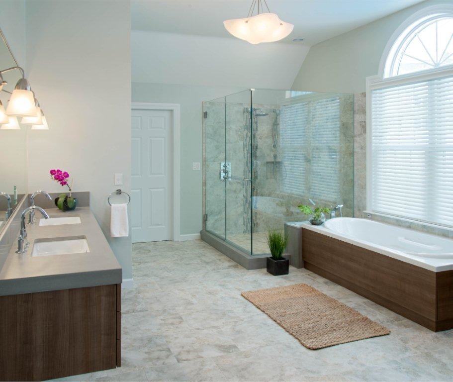 KM Bath - Contemporary - Bathroom - Portland Maine - by Marcye ...