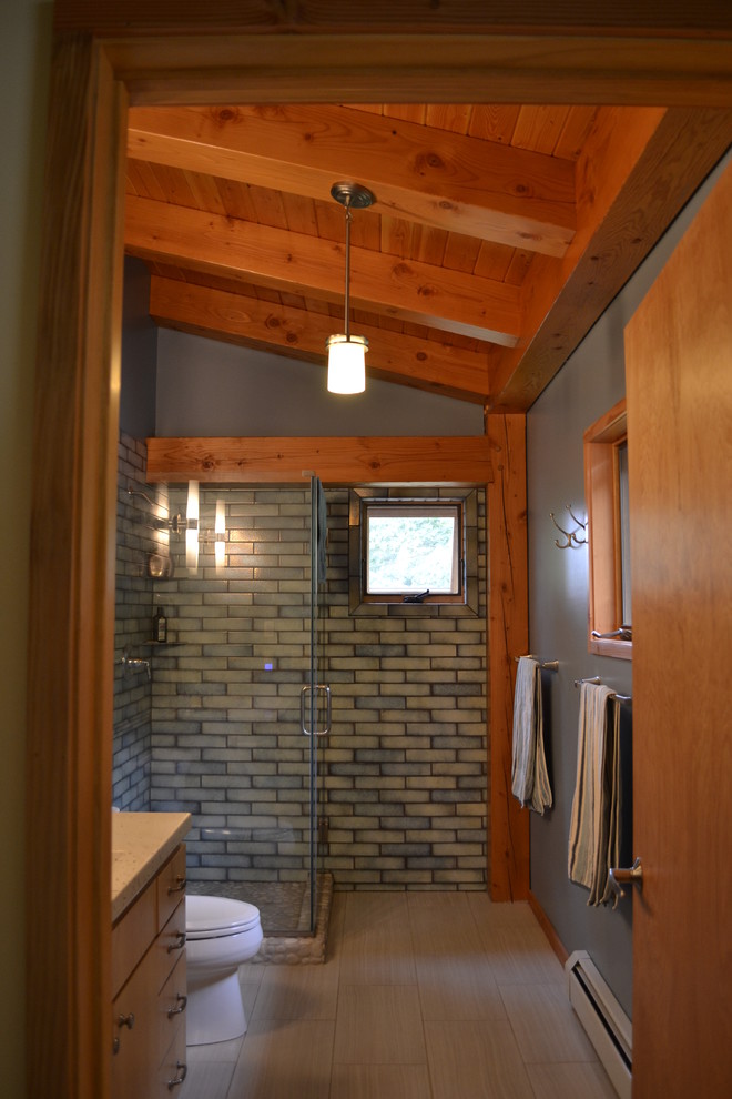 Lakeside Timber Frame Home - Bathroom - New York - by New Energy Works ...