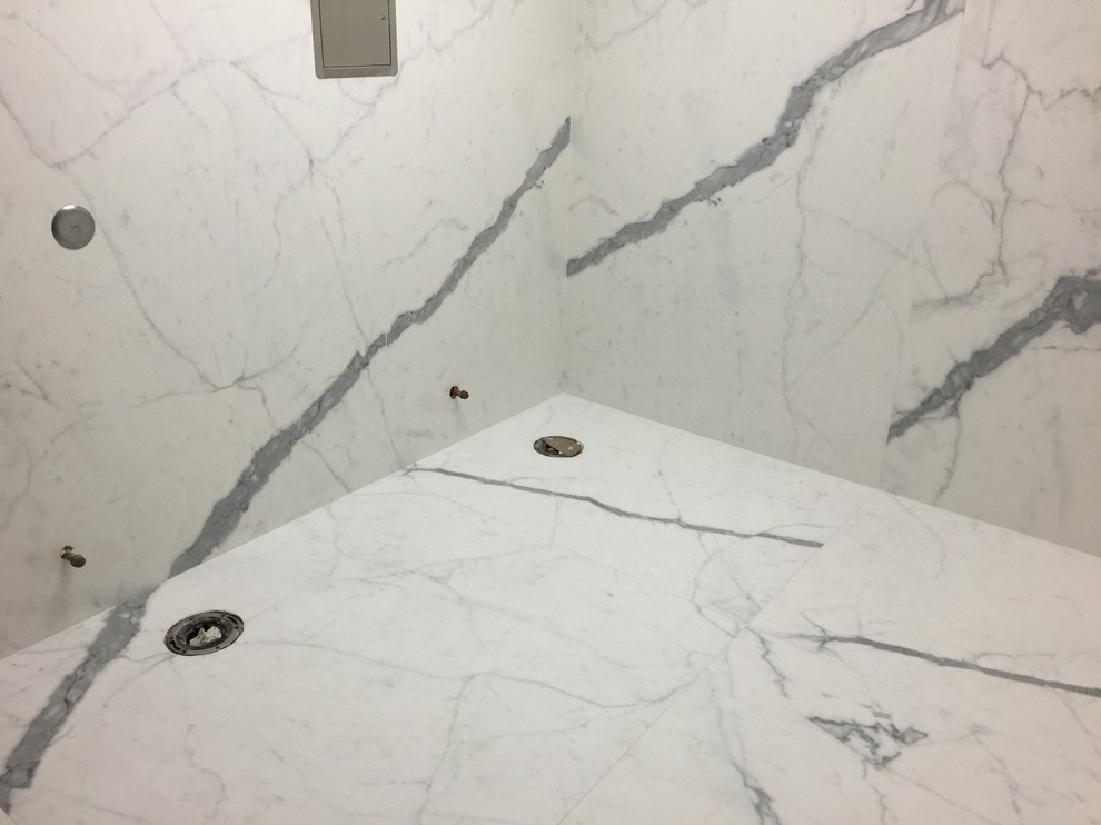 Large Format porcelain panels - Modern - Bathroom - Orange County - by ...