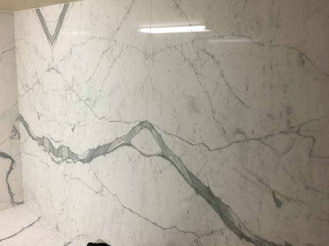 Large Format porcelain panels - Modern - Bathroom - Orange County - by ...