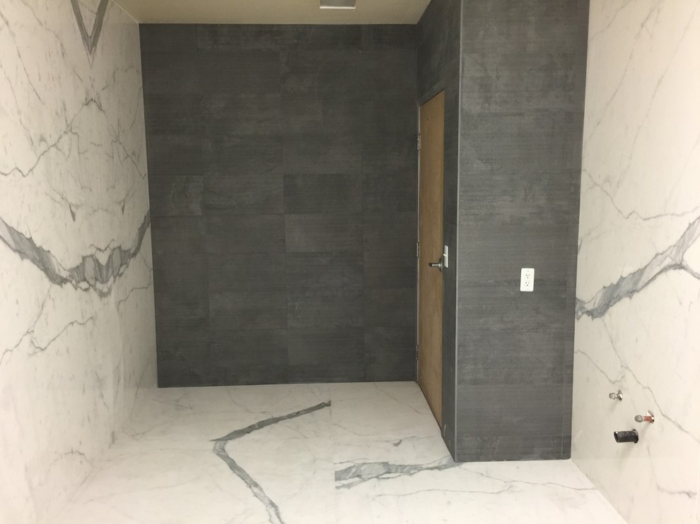 Large Format porcelain panels - Modern - Bathroom - Orange County - by ...