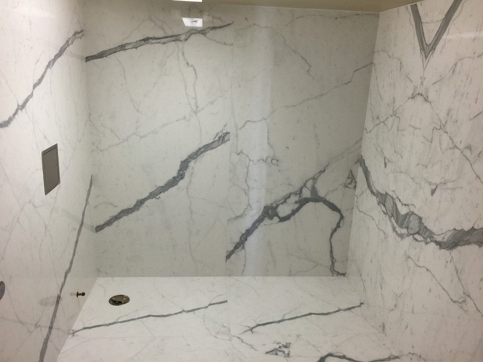 Large Format porcelain panels - Modern - Bathroom - Orange County - by ...