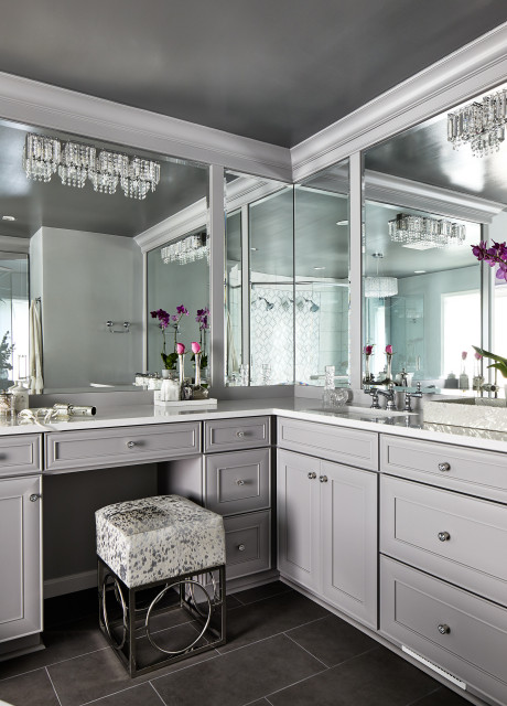 Laura & Mike's Master Bathroom - Classique Chic - Salle de Bain ...