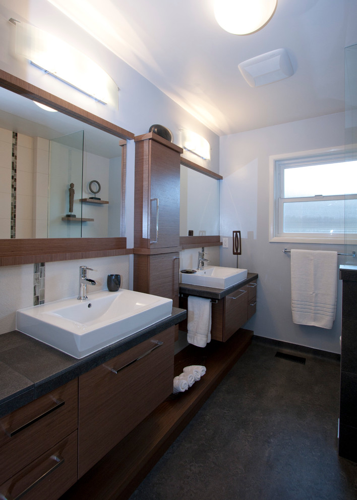 Lean and Linear Bath - Modern - Bathroom - Portland - by LeVernois ...