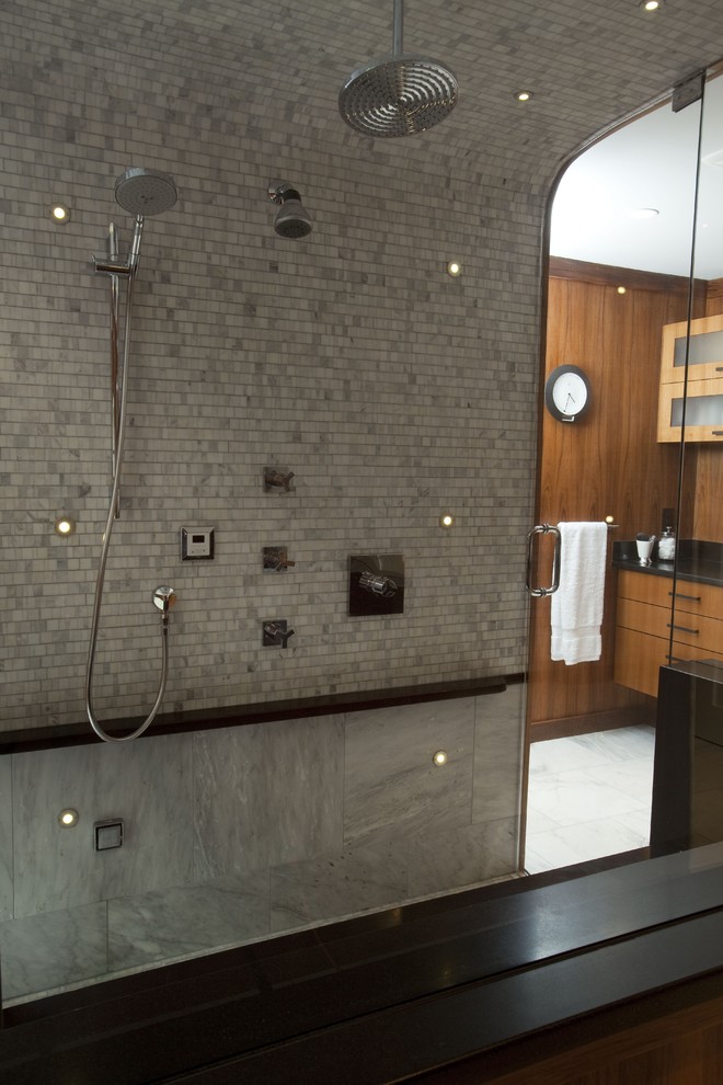 LED lights and curved shower ceiling. - Traditional - Bathroom - Other ...