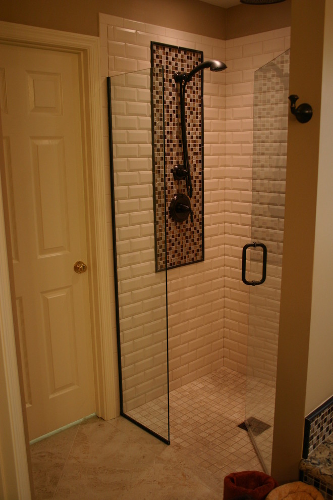 Level entry shower - Contemporary - Bathroom - Charlotte - by Fireplace ...
