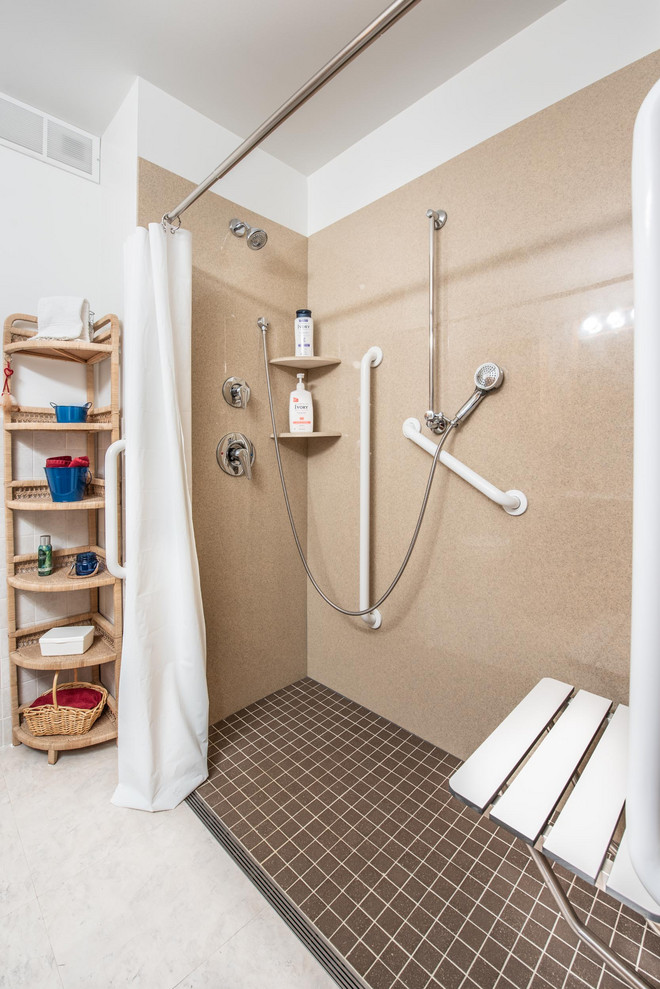 Level Entry Tub-To-Shower Conversion - Traditional - Bathroom - Other ...