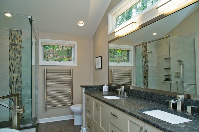 Light-filled Master Bathroom Addition - Contemporain - Salle de Bain - Raleigh - par emma delon ...