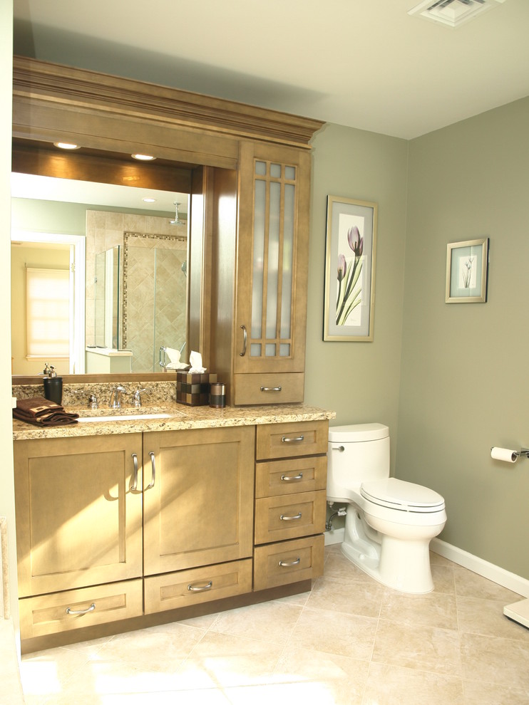 Light Wood Bathroom Vanity - Traditional - Bathroom - Newark - by ...