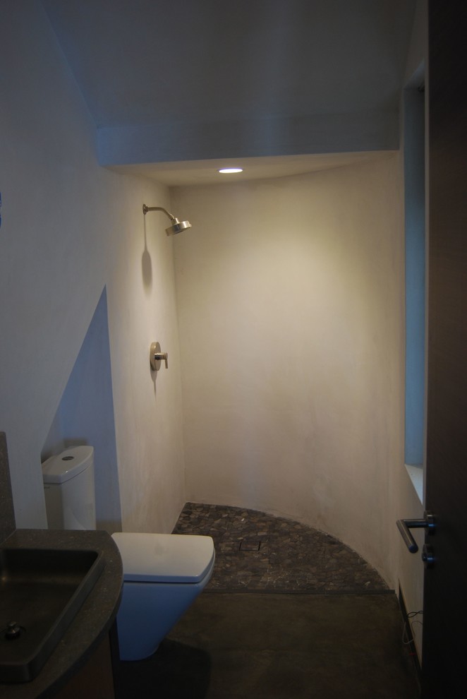 Lime plaster shower - Modern - Bathroom - Los Angeles - by Naturalwalls ...