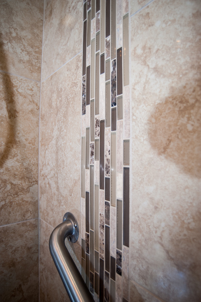 Linda Vista Bathroom Remodel Accent Tile - Traditional - Bathroom - San ...