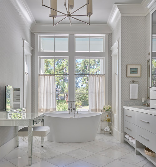 60+ White Bathroom (TIMELESS LOOK) - Clean and Fresh Bathrooms