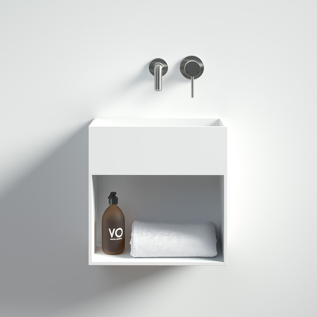 Lusso Stone Neoro N50 Cube Waschtisch B: 100,5 T: 51,5 Cm Ohne