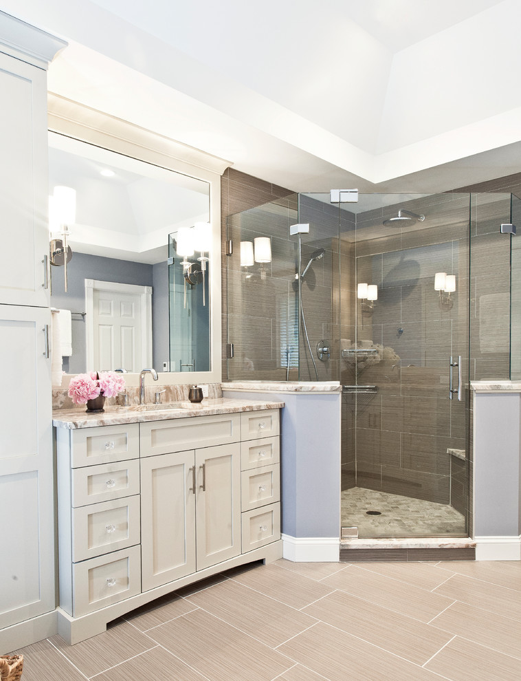 Luxury Shower With Double Benches - Bathroom - Bridgeport - by Kitchen ...