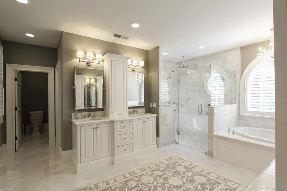 Magnificent Marble - Traditional - Bathroom - Atlanta - by Change Your ...