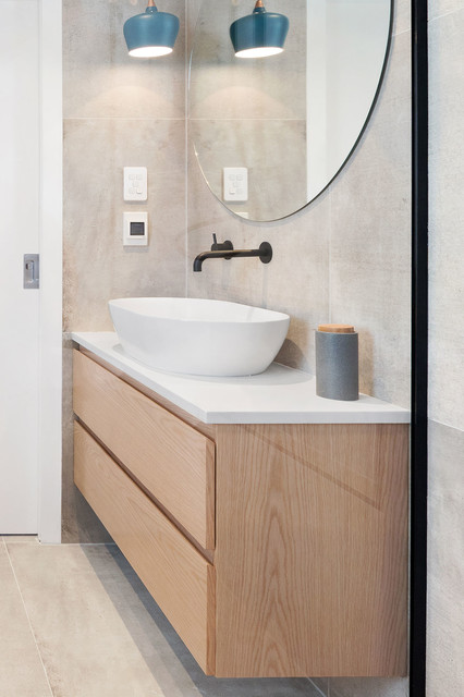 Make a statement with your bathroom featured wall - Contemporary ...