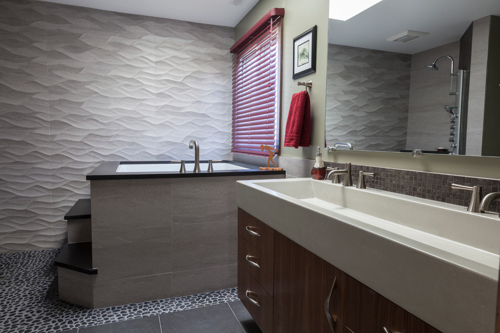 Man Cave Master Bath - Contemporary - Bathroom - Bridgeport - by Simply ...