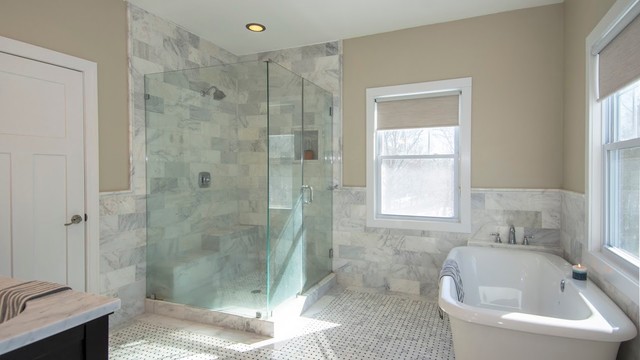 Marble Shower Walls Granite Shower Walls - Contemporary - Bathroom - DC ...